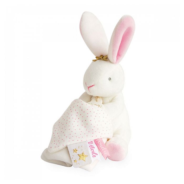 Doudou - Doudou et Compagnie - Lapin Rose Fleurs - 10 cm pantin ...