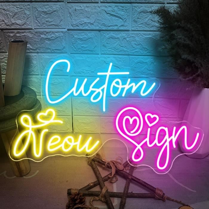 Enseignes Lumineuses Neon Personnalisable Pour Mur Décor Chambre À Néon ...
