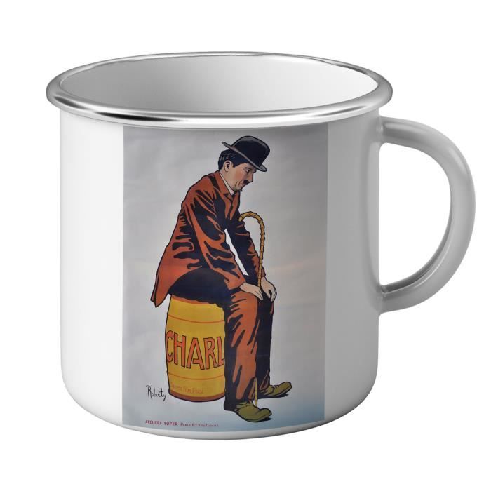 Mug - FABULOUS BIJOUX - Charlie Chaplin - Émaillé Métal - Vintage - 8,6 ...