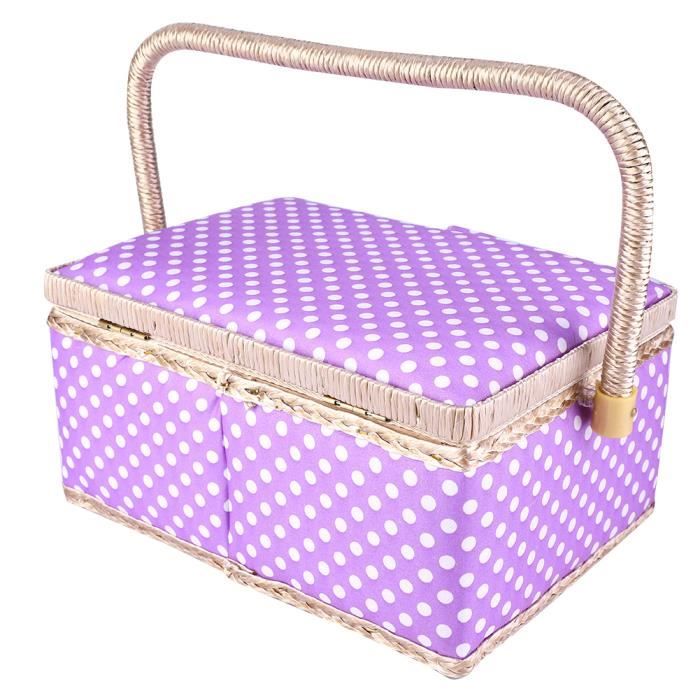 Tissu Craft Couture Panier Boîte de rangement de couture, boîte à ...