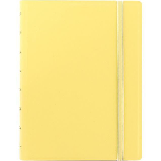 Filofax carnet de notes Classic Pastels A5 en simili-cuir jaune ...