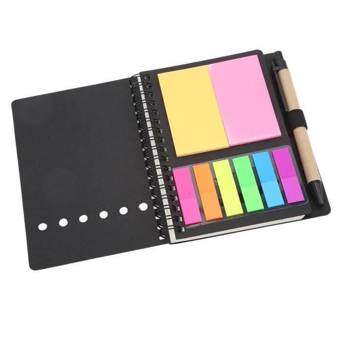 HURRISE Cahier de prise de notes Bloc-notes Portable Simple Double ...