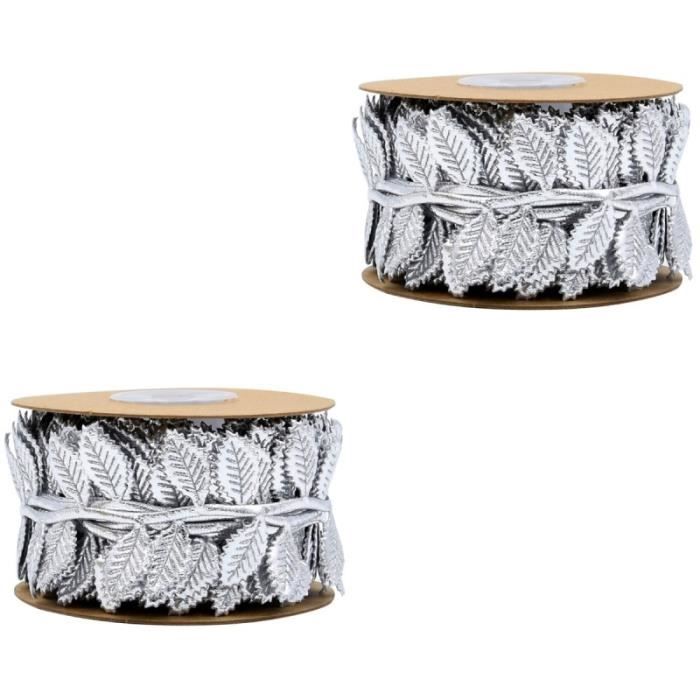 2pcs 10 mètres de feuilles créatives ruban de mariage festival de ...