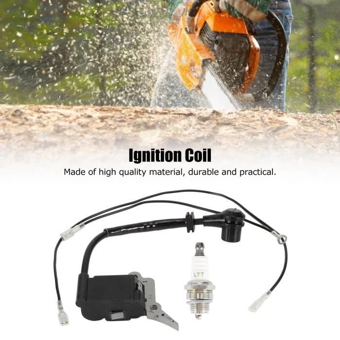 Bobine d'allumage de trononneuse Bougie d'allumage de Module de bobine d'allumage adaptée aux ...