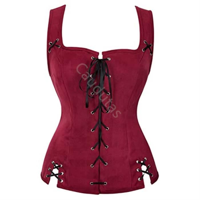 Corset Renaissance Costume Femme Steampunk Viking Corsage Glaçage ...