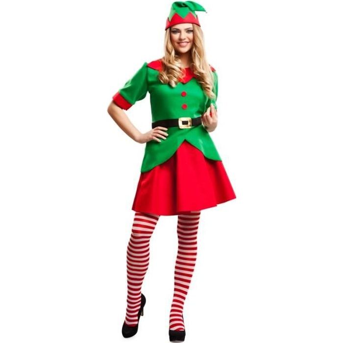 Déguisement Elfe Forêt Femme - Noël - Magicien - Vert - Polyester ...