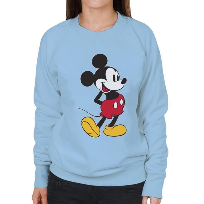 Disney Mickey Mouse Raising Foot Pull Femme Bleu ciel - Cdiscount Prêt ...