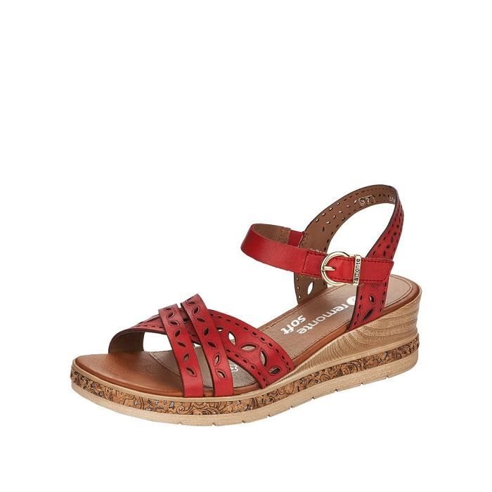 REMONTE Nu pieds D3055 Rouge - Cdiscount Chaussures