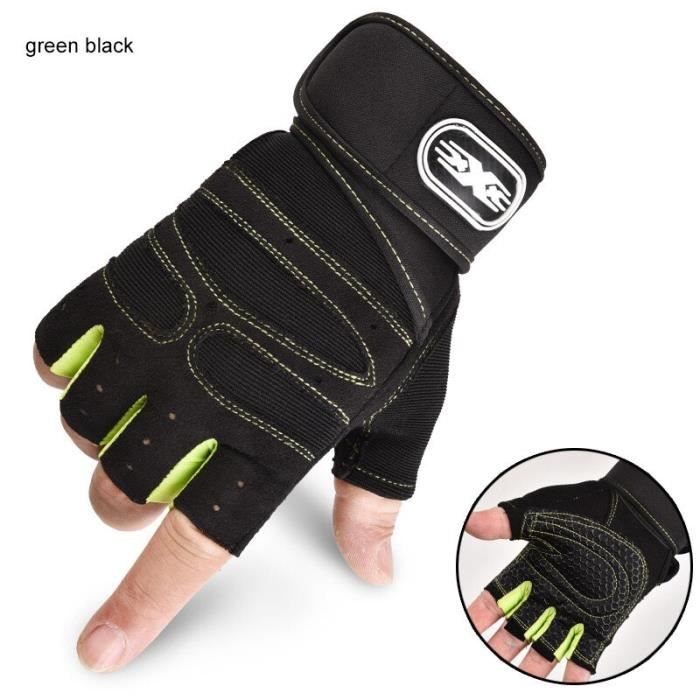 Gants de sport pour hommes haltérophilie musculation Fitness sans ...