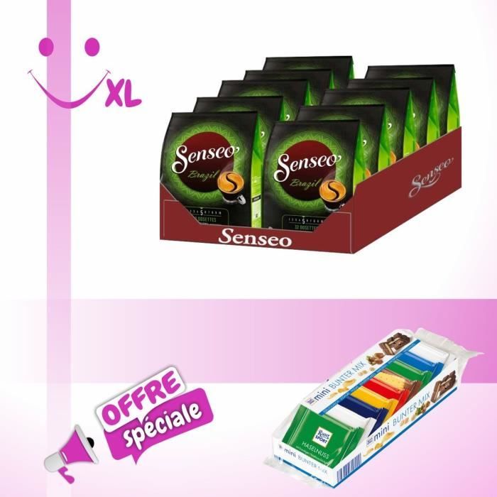 Dosette Senseo Brazil 320 dosettes + Ritter Sport Mini Bunter Mix 150 ...