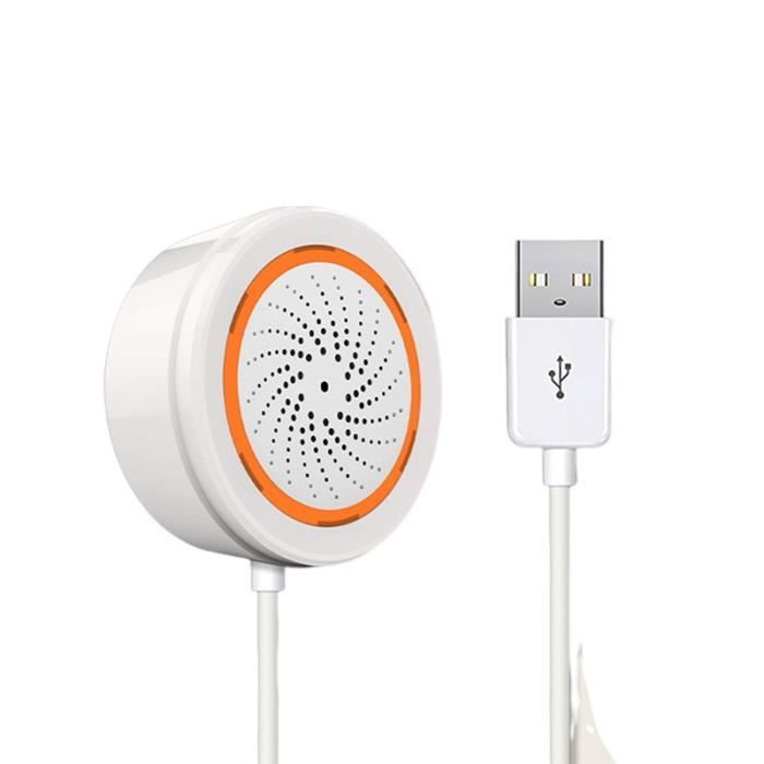 ZigBee 3 in 1 Siren Alarm Linkage 90DB Sound Light Sensor for Alexa ...