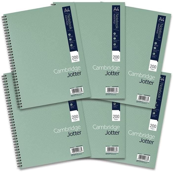 Cahier Cambridge Pack de 6 Pack of 6393 - Cdiscount Beaux-Arts et ...