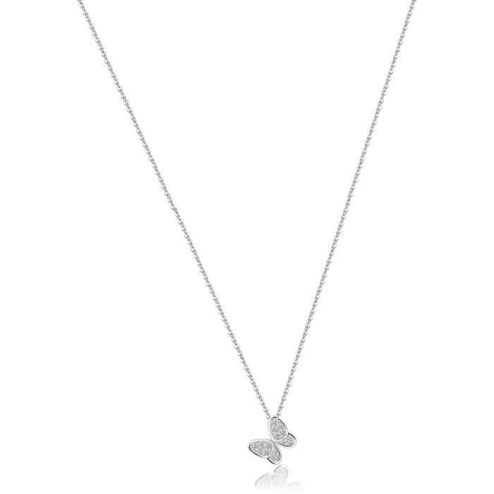 Collier Plaqué Platine 18 Carats Pour Les Filles Avec Pendentif En ...