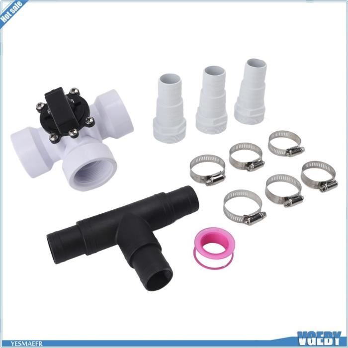 VGEBY Valve de dérivation à 3 voies pour piscines et spas. Compatible Zodiac Jandy G1 1/2 ...
