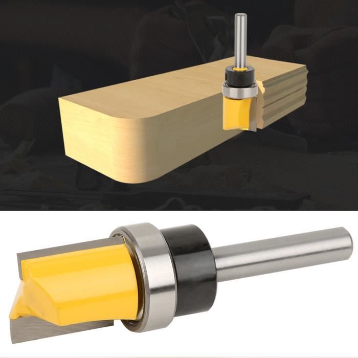 VGEBY Mèche de routeur à tige 1/4 po 1 / 4 Pouces Embout affleurant à ...