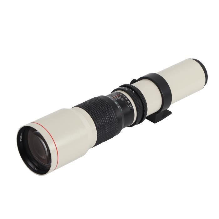 Zerone Téléobjectif 500 mm 500mm F8‑F32 Téléobjectif à Focale Fixe à ...