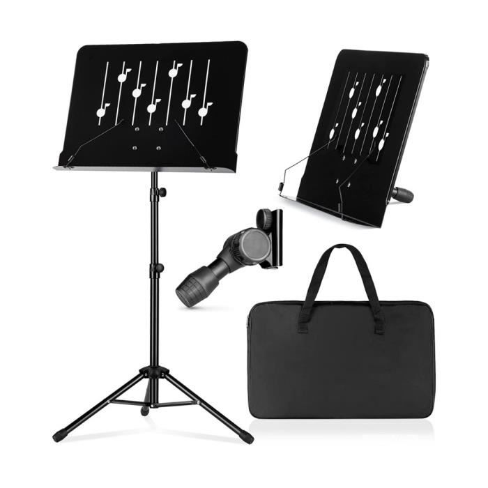 Pupitre de Partitions Pliable et ajustable en Métal Portable avec Sac ...