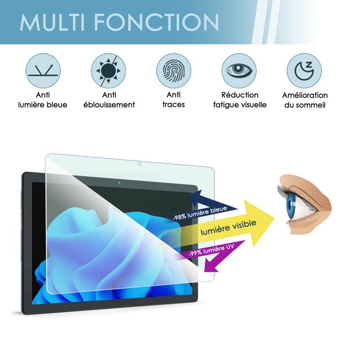 [Pack x2] Protection d'écran Anti-Lumière Bleue pour Tablette Acer Iconia Tab A11 Allwinner 1 ...
