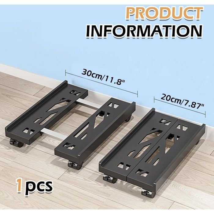 Support PC sous Bureau: Support D'unité Centrale Mobile avec Roues ...
