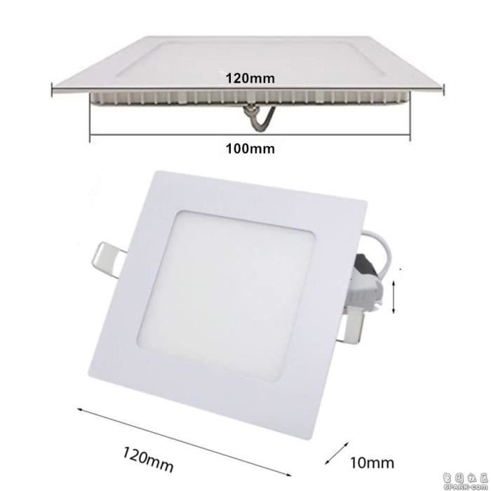 Lot de 5 Spots Led Encastrable Extra Plat Spot Encastré Led Intérieur ...