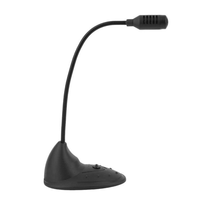 A-Microphone d'ordinateur filaire avec voix claire et chat vidéo pour ...