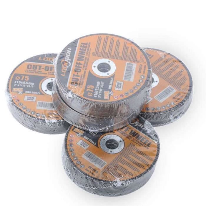 GTY11240-MEULE D'AFFUTAGE,Disques de coupe en résine 75mm-3 pouces ...