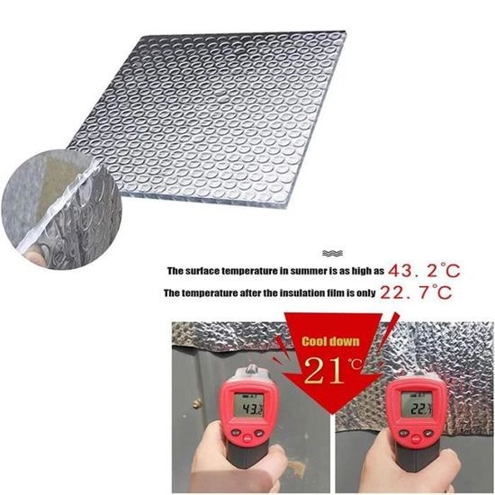 Film isolant thermique, 1x5m, matériau d'isolation thermique à bulles ...