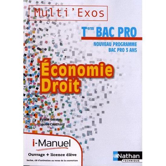 Economie Droit Tle Bac Pro - Cdiscount Librairie