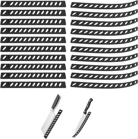 20 Pièces Couteau Protecteur Ustensile, Protection Couteaux Cuisine ...