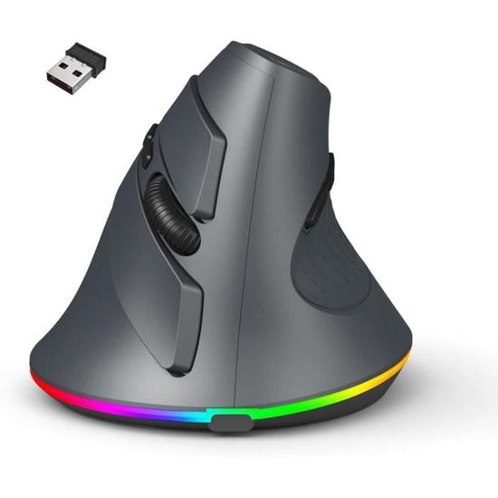 Souris Verticale Bimode, Bluetooth ou 2,4 GHz avec Récepteur USB ...