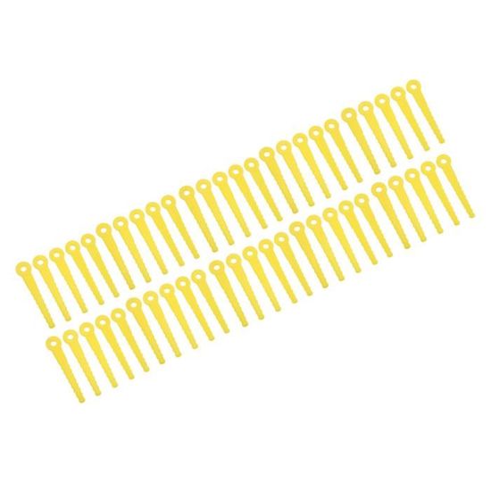 GOTOTOP Lawnmower Plastic Blade, Plastic Trimmer Head Blade 50Pcs for ...