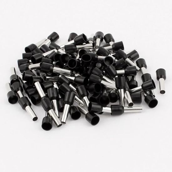 Embout Câble - SOURCING MAP - 100Pcs - Noir - 6 mm² - Connecteur Isolé ...