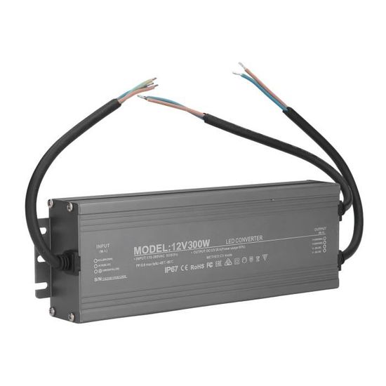 Alimentation LED - YOSOO - 300W - Étanche IP67 - Protection contre ...