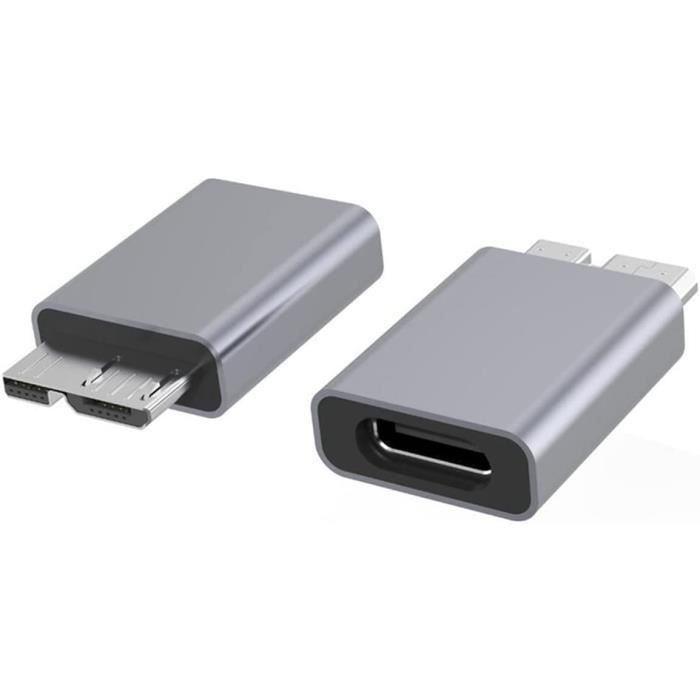 Lot de 2 adaptateurs USB C vers Micro B, Charge Rapide de Type C vers ...