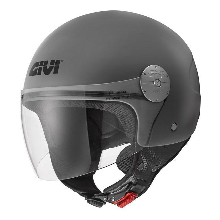 Demi Jet Helm GIVI 10.7 Solid Mattgrau taille XL - Cdiscount Auto