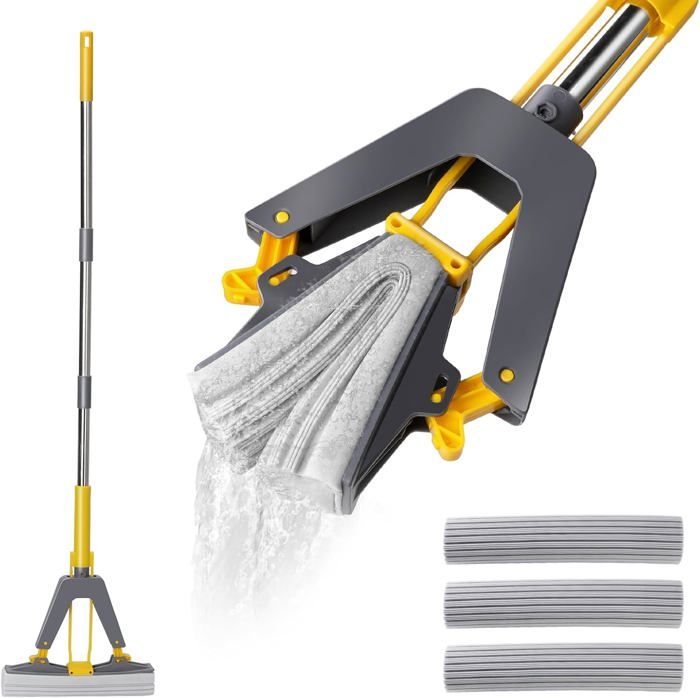 Balai Eponge Absorbant, Masthome Serpillière Éponge Magique avec ...