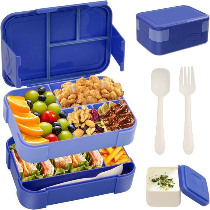 Lunch Box Enfant Adulte, Bento Lunch Box sans BPA, Boite Repas avec 6 ...