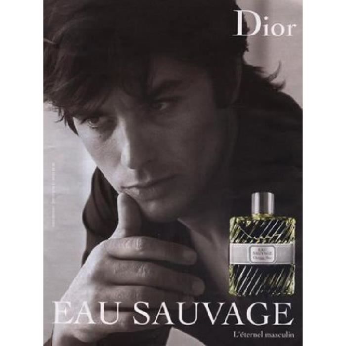 Affiche Alain Delon Dior Eau Sauvage (Dimensions : 30 x 42 cm ) - Cdiscount