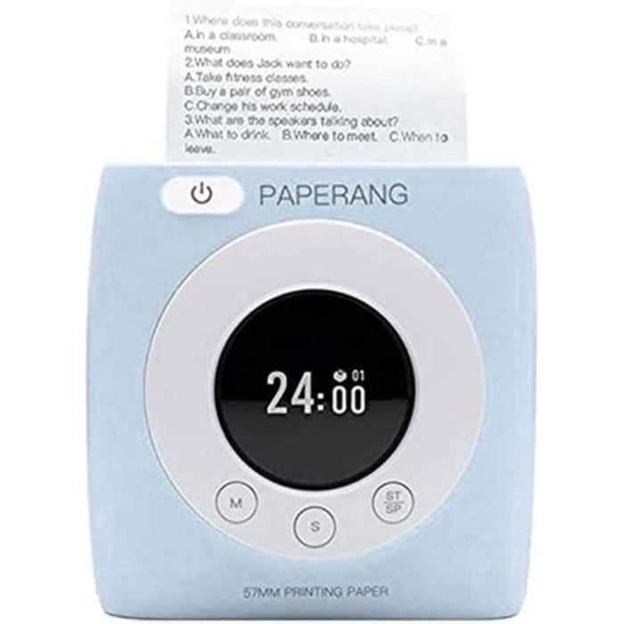 P2S Mini Imprimante Photo, Étiquette De Poche Portable Sticker ...