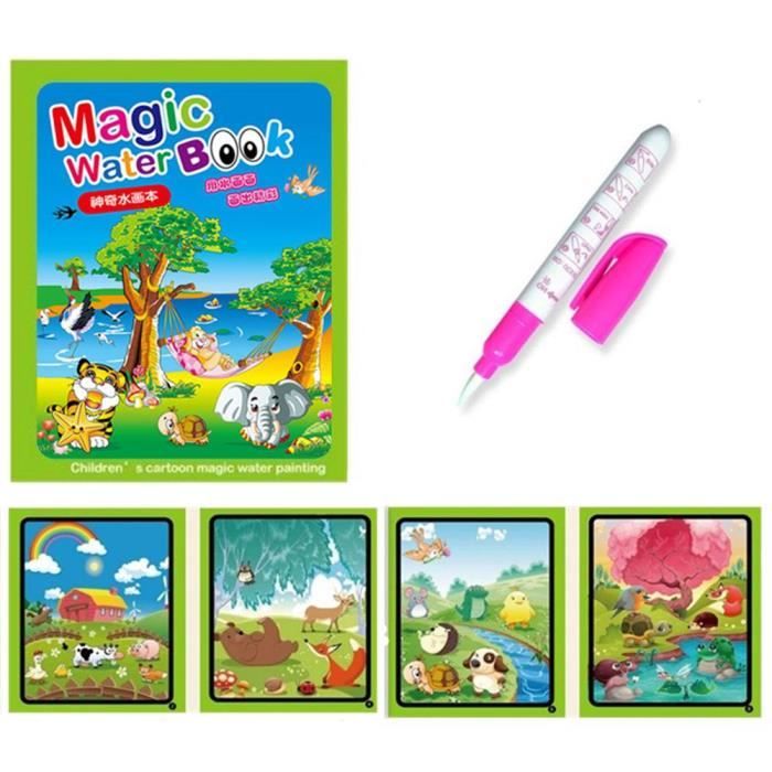 KIT PEINTURE E 9 Types Montessori livre Coloriage Jouets réutilisable ...