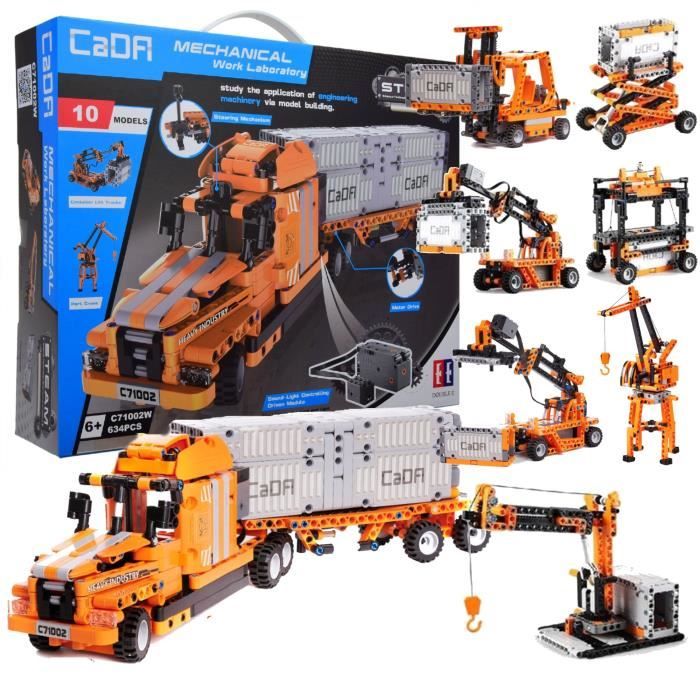 Cada Blocks Sound Controlled Truck 10in1 634 pieces C71002W - Cdiscount ...