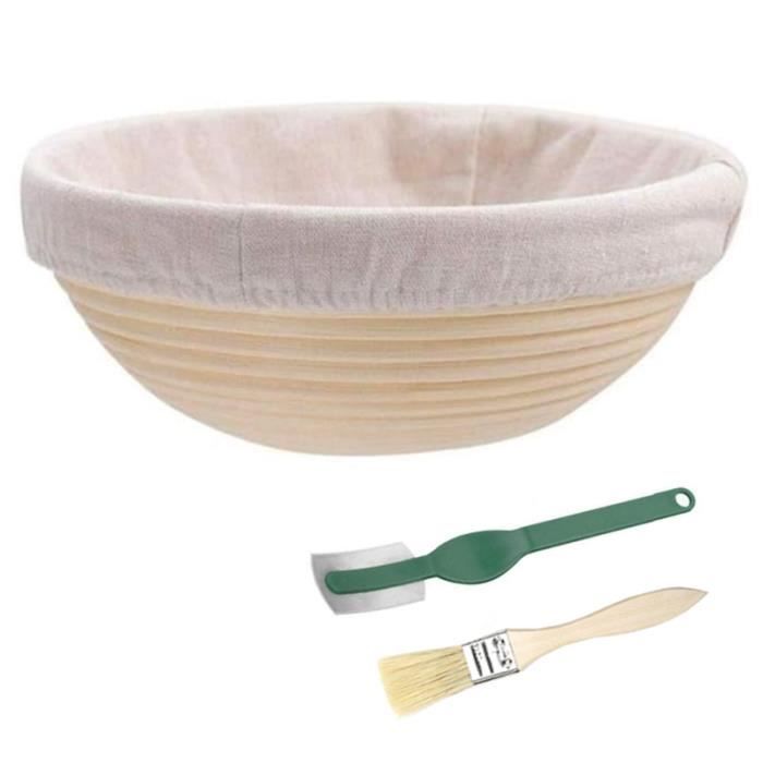 Kit Panier à Pain-Fermentation - DAMILY - 25 cm - Rotin Naturel ...