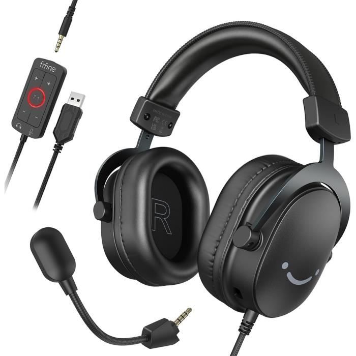 Casque Gamer Pc, Casque Gaming Avec Micro Pour Ps4 Ps5 Xbox Switch ...