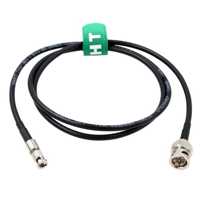 HangTon Câble vidéo coaxial 3G SDI 75 ohm HD Micro BNC vers BNC standard pour moniteur 3 m ...