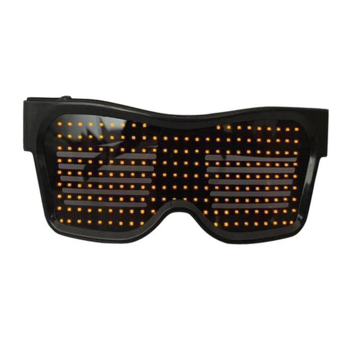 Bluetooth LED Eye Glasses APP Control Pour Raves Fun Flashing Display ...