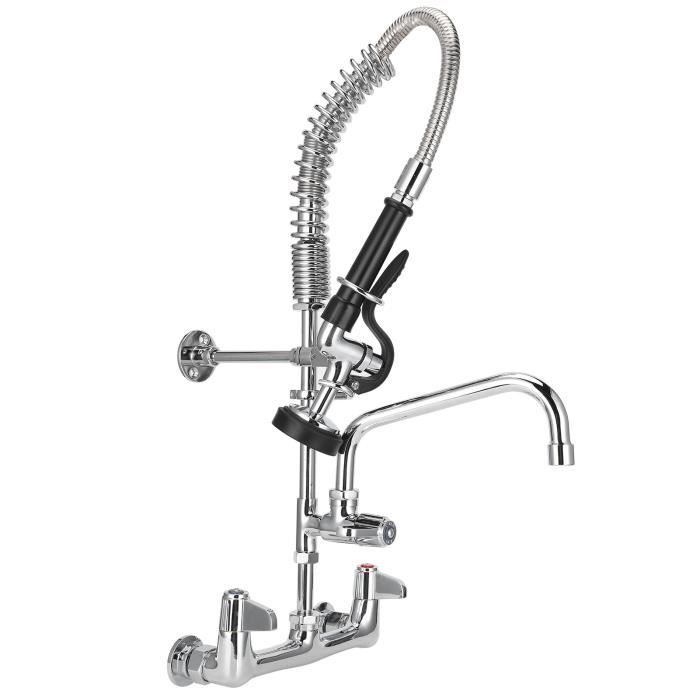 HURRISE robinet de cuisine Robinet commercial G1/2 avec pulvérisateur ...