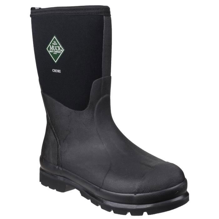 Muck Boot Chore Classic Mid Wellingtons Black - Cdiscount Chaussures