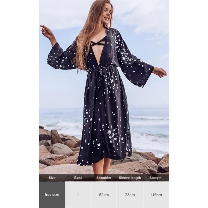 Robe,Robe de plage longue en mousseline de soie, imprimé serpent zèbre, Cover Up, tunique de ...