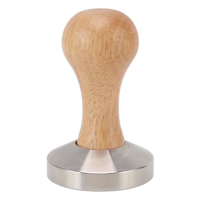 Pilon à café - OMABETA - Acier inoxydable 304 - Manche en chêne - 51 mm ...