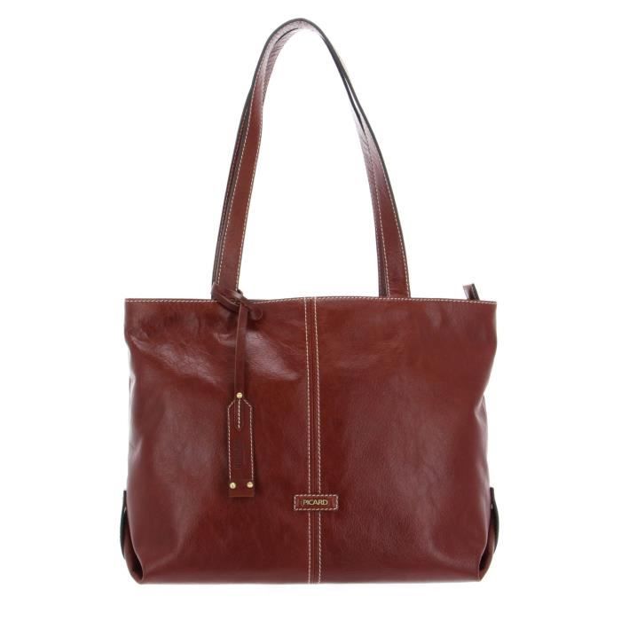 PICARD Eternity Shopper Cognac [208108] - sac shopper sac a main marron ...